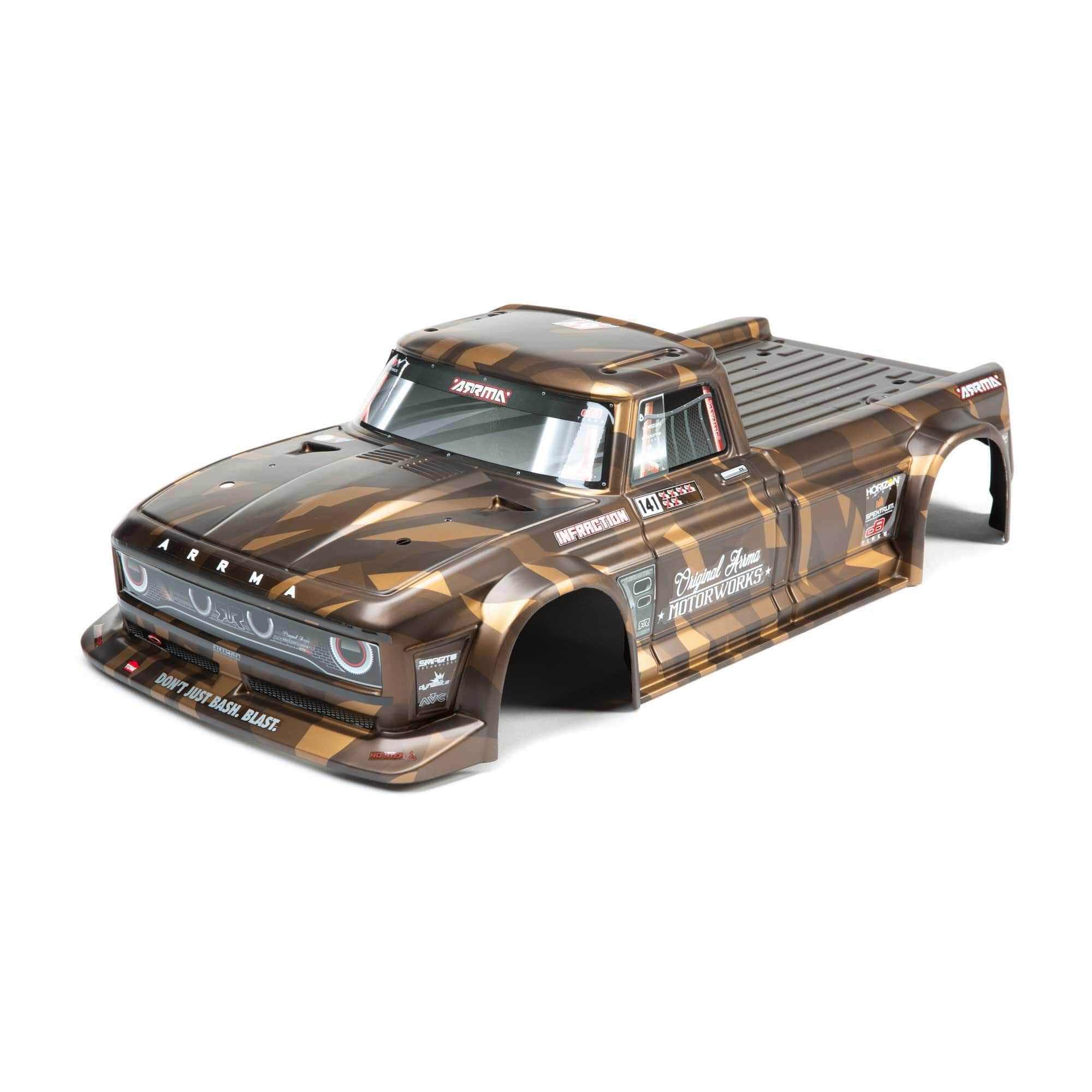 ARA410002, ARRMA® INFRACTION 1/7 Scale Finished Body (Matte Bronze Cam ...