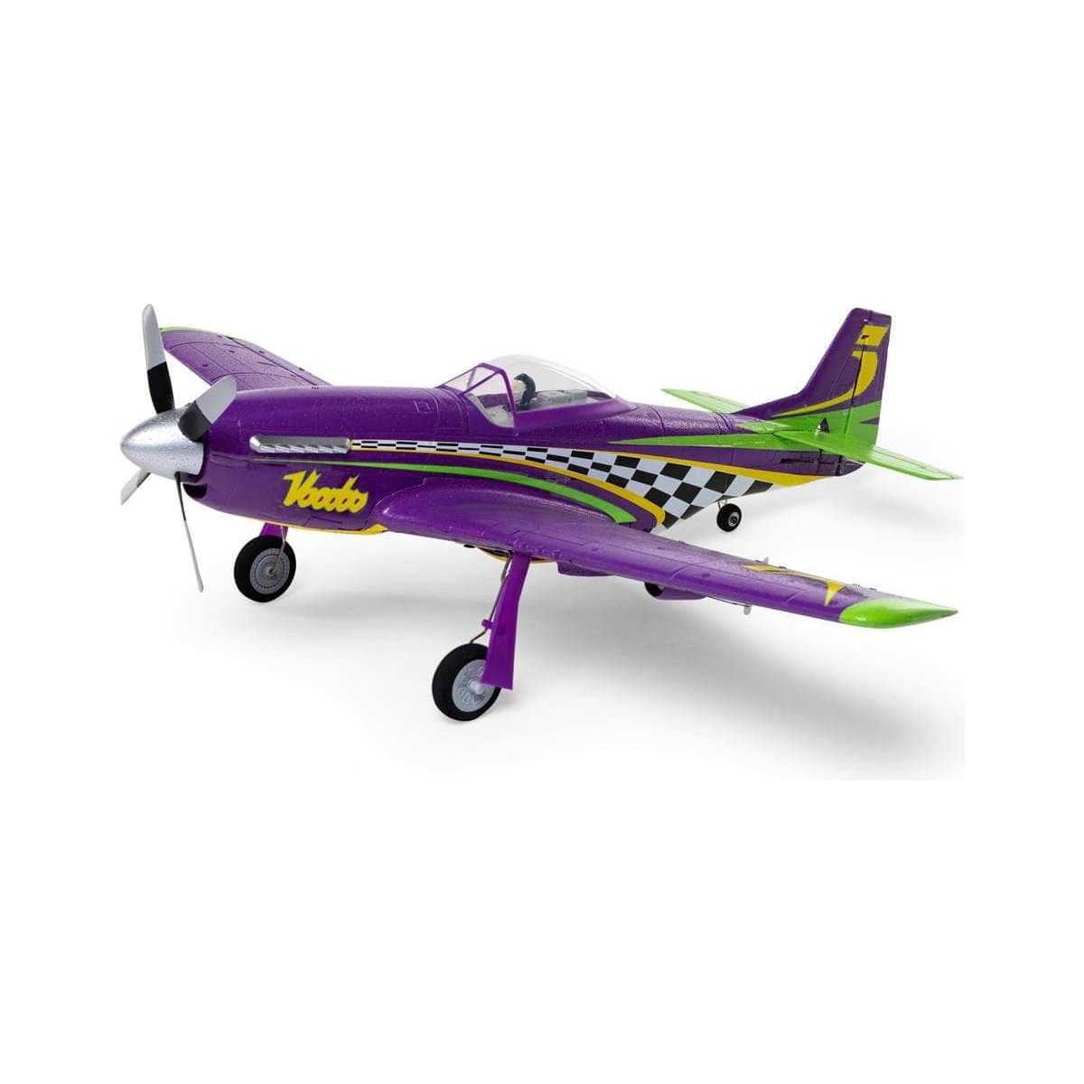 EFLU4350, E-flite UMX P-51D Voodoo BNF Basic Electric Airplane (493mm ...