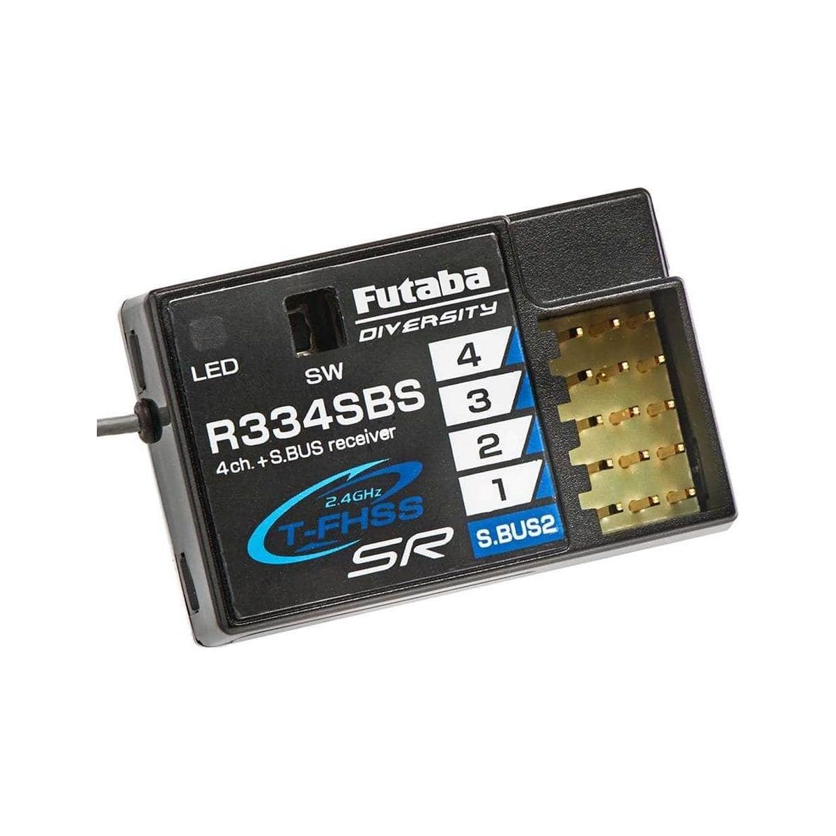 FUT01102246-3, Futaba R334SBS TFHSS SR S.Bus2 HV 4-Channel 2.4GHz Rece – RaceDayQuads