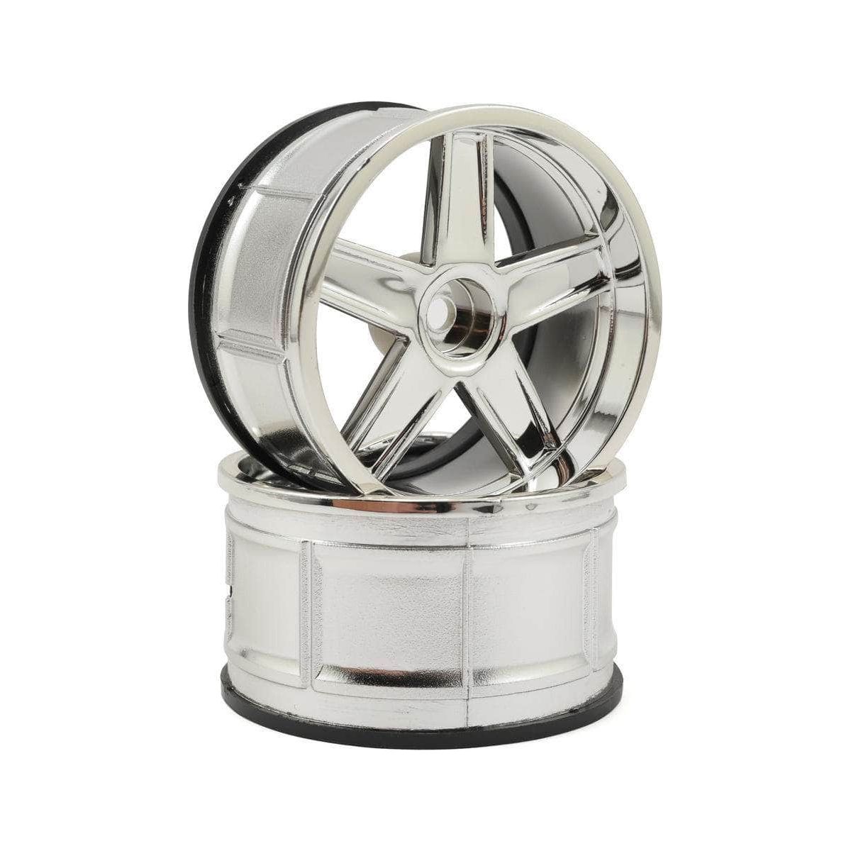 HPI33477, HPI 12mm Hex 32mm LP32 MF Type Wheel (2) (6mm Offset) (Chrom ...
