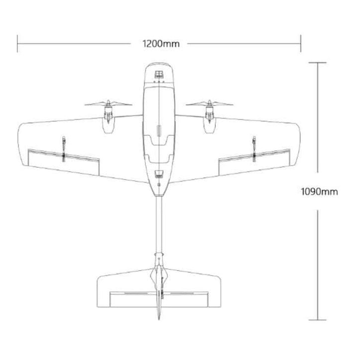 Hee Wing PNP T2 Cruza Twin-Motor Wing - Grey - 1.2M Wingspan – RaceDayQuads