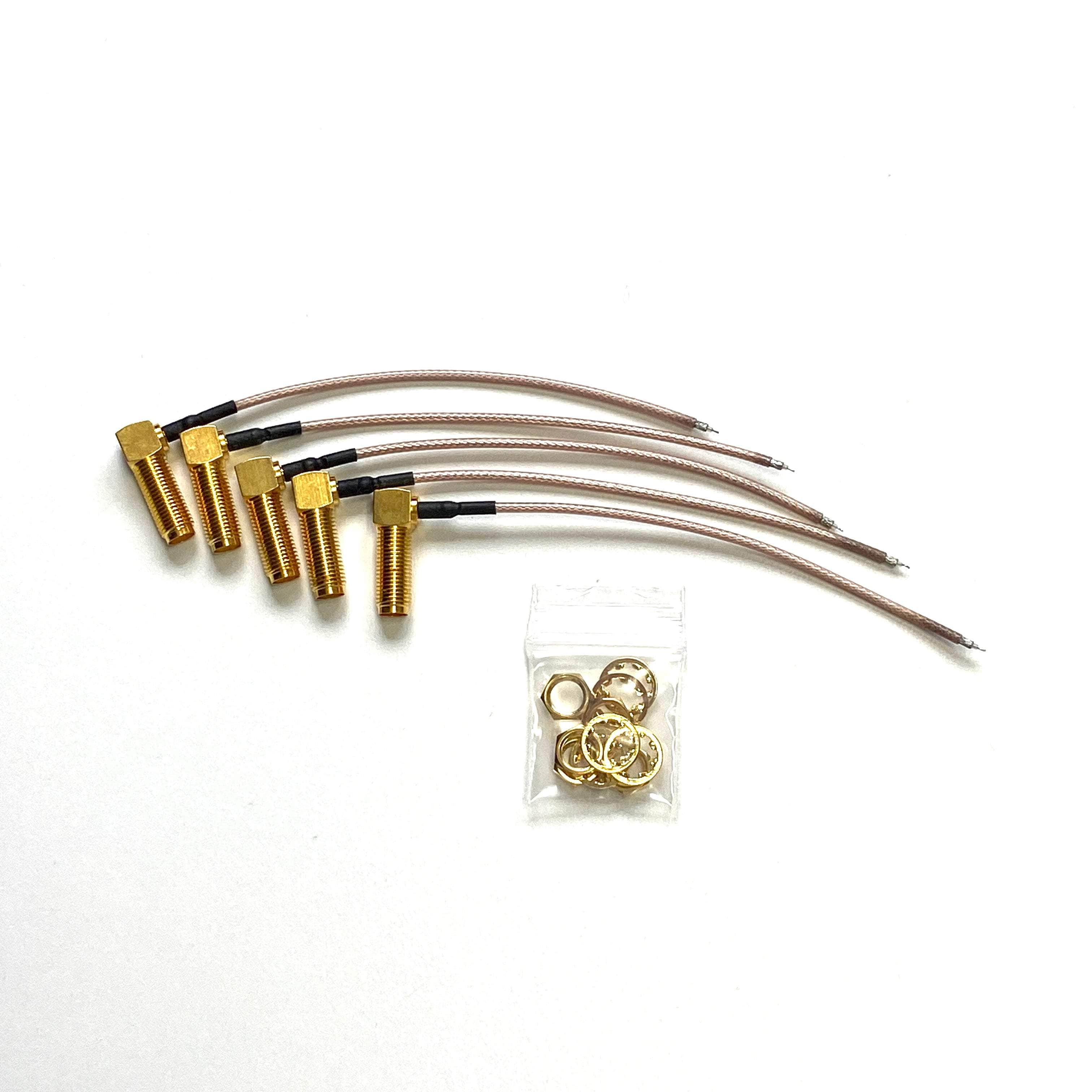 NewBeeDrone SMA antenna port 90 Degree with cable 10cm DIY package – RaceDayQuads