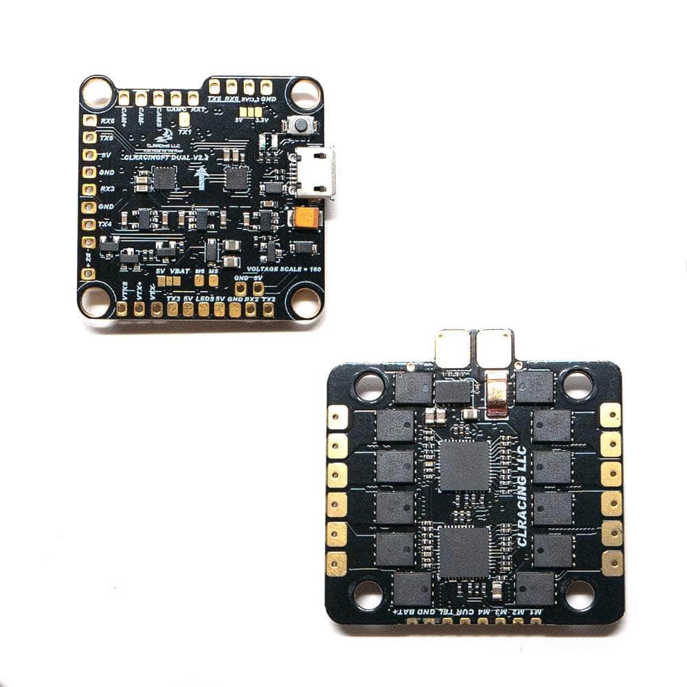CLRacing F7 V2.2 45A 2-6S 30x30 Stack Combo (F7 FC / 32Bit 45A 4in1 ES ...