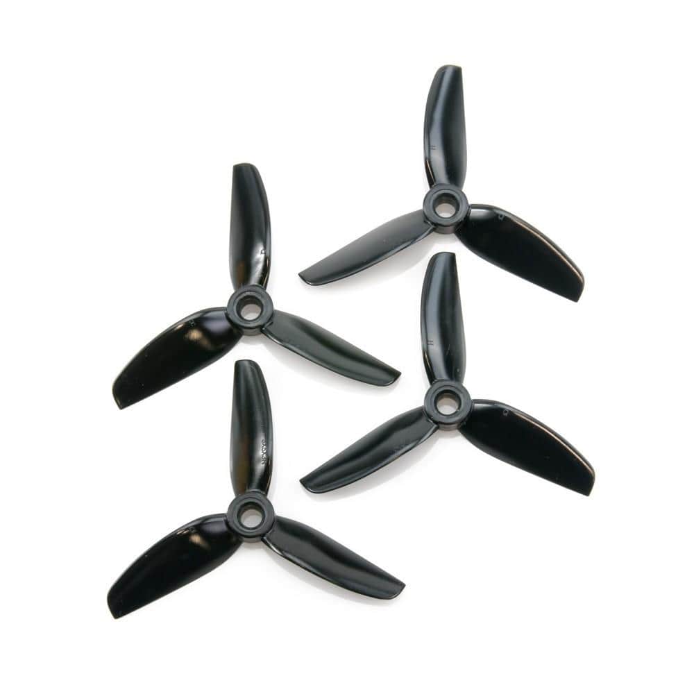HQ Prop 3x3x3 PC Durable Tri-Blade 3" Prop 4 Pack (5mm Shaft) - Black ...